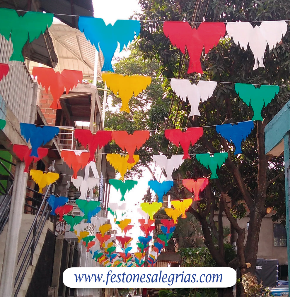 Paloma x 50mts – Festones Alegrías en Colores